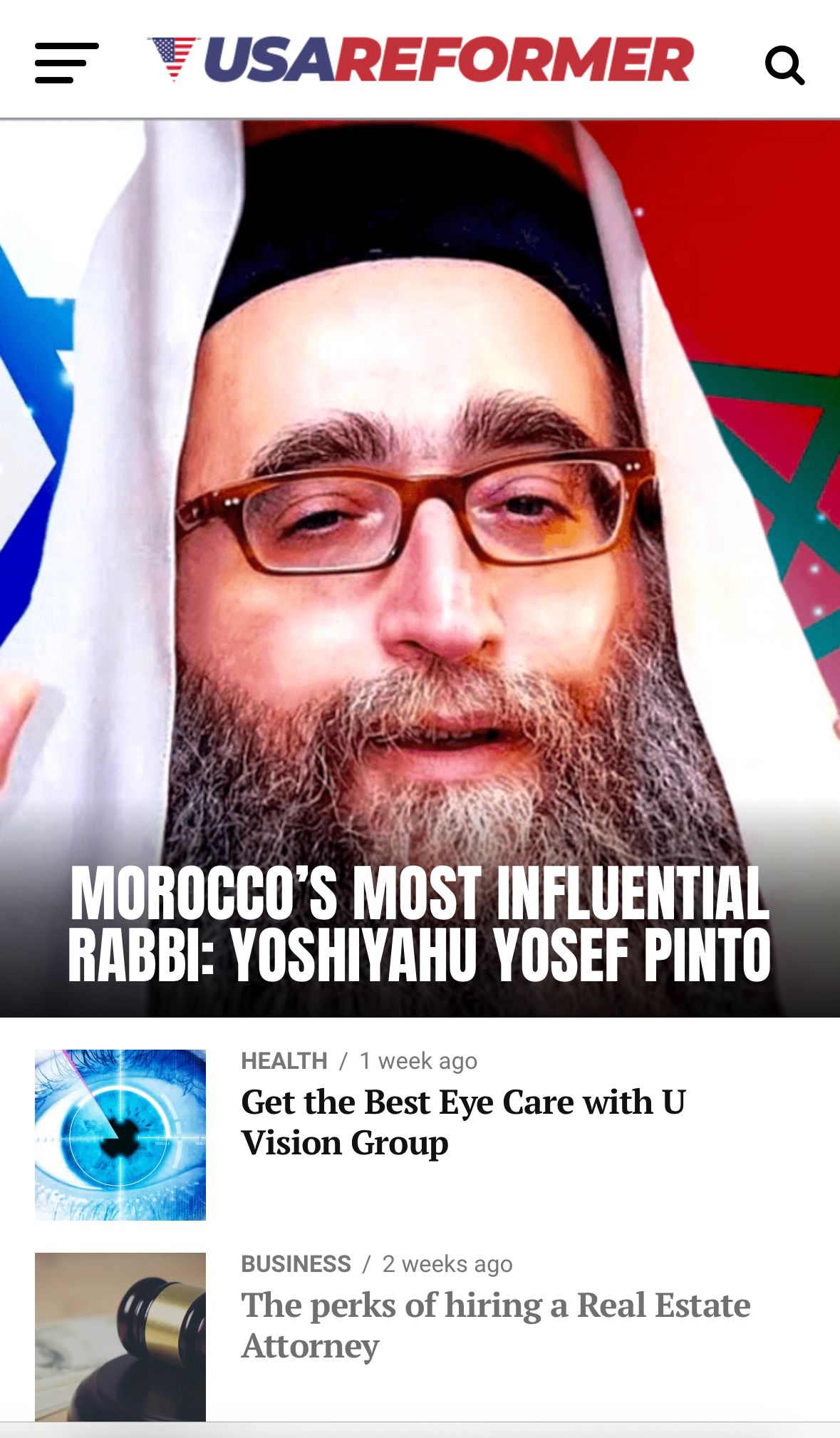 Le rabbin le plus influent du Maroc : Yoshiyahu Yosef Pinto - Maroc Local et Nouvelles du Monde ...